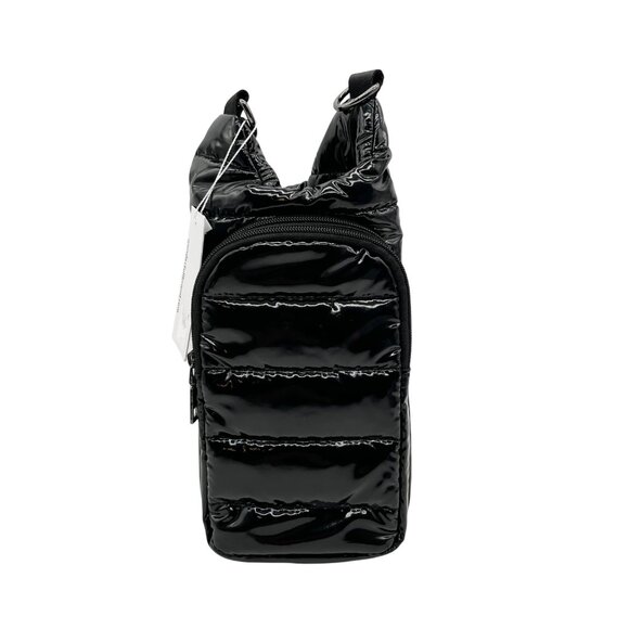 Wanderfull | Bags | Wanderfull Black Glossy Water Bottle Quilted ...